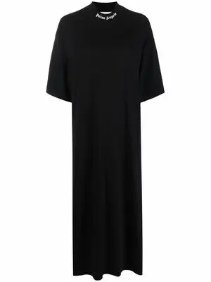 Palm Angels Logo-print T-shirt Dress