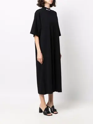 Palm Angels Logo-print T-shirt Dress
