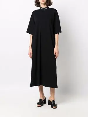 Palm Angels Logo-print T-shirt Dress
