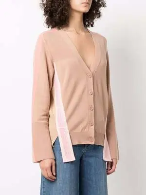 Stella McCartney Logo-strap Panelled Cardigan
