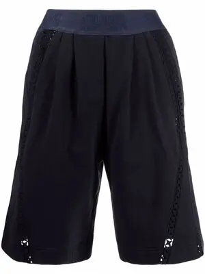 Alberta Ferretti Cut-out Detail Shorts - Blue