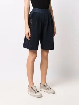 Alberta Ferretti Cut-out Detail Shorts