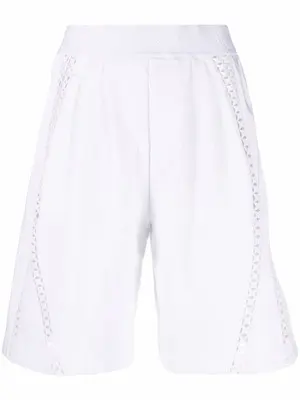 Alberta Ferretti Cut-out Detail Shorts - White