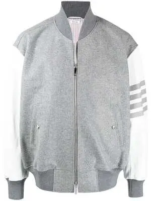 Thom Browne 4-bar Stripe Bomber Jacket
