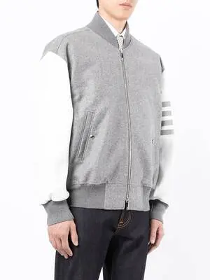 Thom Browne 4-bar Stripe Bomber Jacket