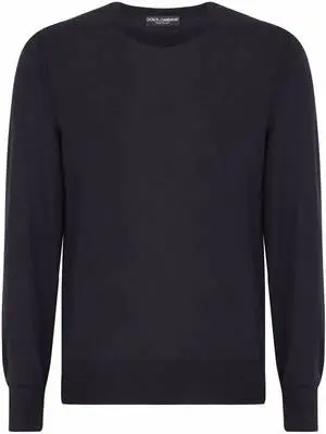 Dolce & Gabbana Cashmere Crew Neck Sweater - Blue