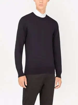 Dolce & Gabbana Cashmere Crew Neck Sweater - Blue