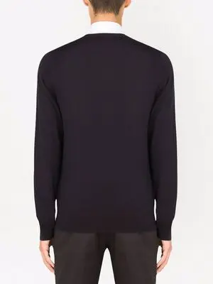 Dolce & Gabbana Cashmere Crew Neck Sweater - Blue