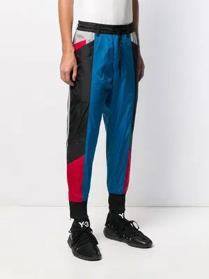 Y3 Colourblock Tapered Track Pants