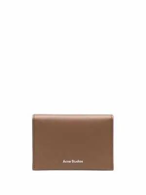 Acne Studios Leather Bifold Card Holder - Brown