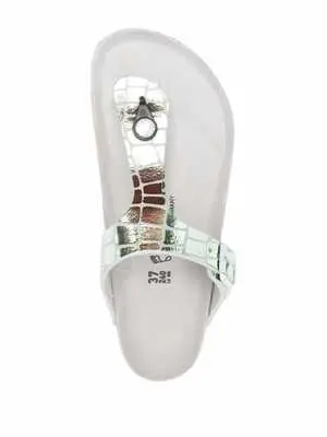 BIRKENSTOCK Crocodile-effect Sandals