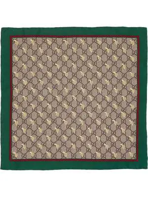 Gucci Gg Banana Silk Pocket Square
