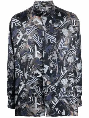 Fendi Abstract Print Shirt