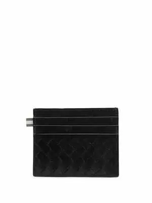 Officine Creative Boudin 122 Interwoven Leather Cardholder - Black