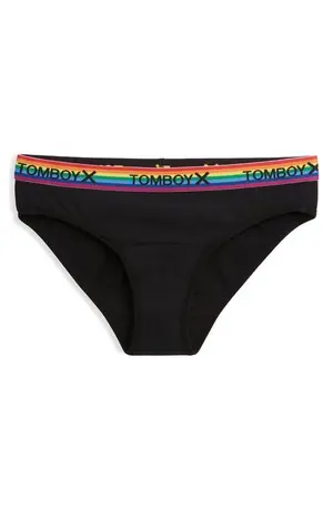 TOMBOYX First Line Stretch Cotton Period Bikini Black Rainbow
