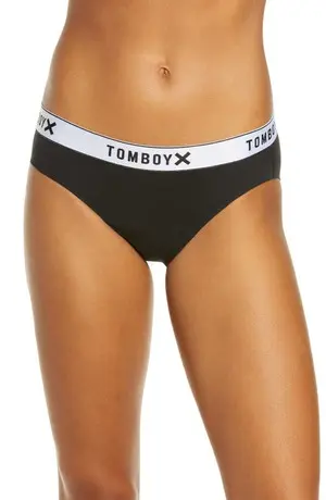 TOMBOYX First Line Stretch Cotton Period Bikini Black