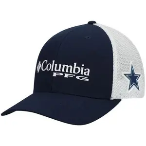 Columbia Gray Dallas Cowboys Pfg Flex Hat - Navy