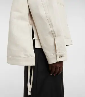 Loewe Anagram Cotton And Linen Jacket - White
