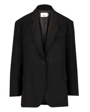THE FRANKIE SHOP Bea Twill Blazer - Black