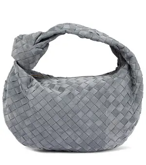 Bottega Veneta Jodie Teen Suede Tote Grey