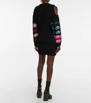 Stella McCartney Wool And Cotton-blend Mini Dress