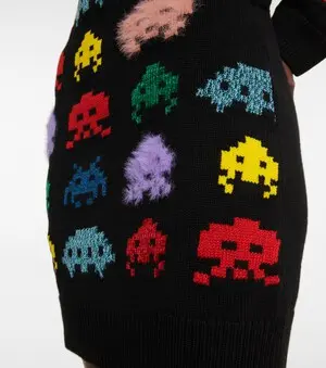 Stella McCartney Wool And Cotton-blend Mini Dress