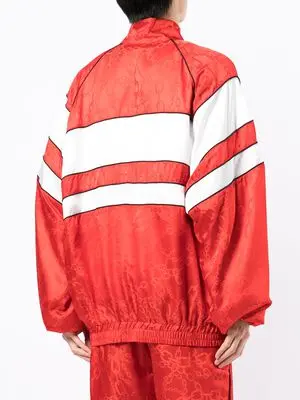 COOL T.M Striped Sports Jacket With Logo Patch