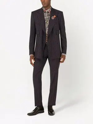 Dolce & Gabbana Double-breasted Pinstripe Wool Suit