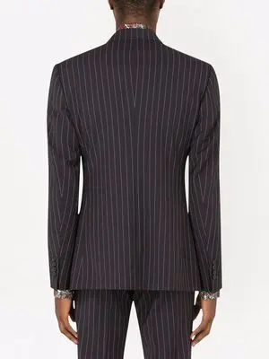 Dolce & Gabbana Double-breasted Pinstripe Wool Suit