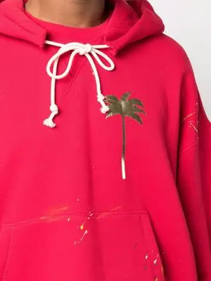 Palm Angels Palm Tree-print Hoodie