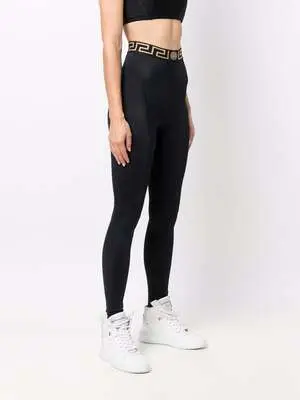 Versace Greca Waistband Performance Leggings
