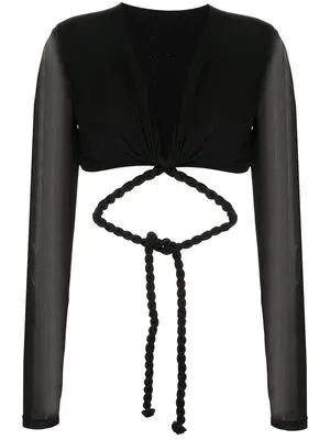 DION LEE Rope Wrap Top