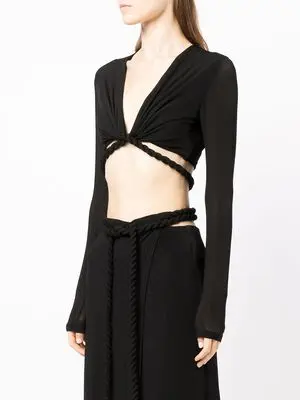 DION LEE Rope Wrap Top