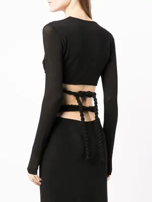 DION LEE Rope Wrap Top