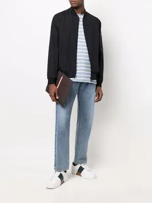 Herno Zip-pocket Bomber Jacket - Black