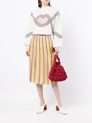 Markus Lupfer Graphic Print Merino Wool Jumper