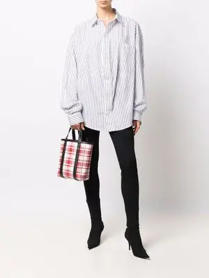Balenciaga Barbes North-south Small Shopper Bag - Red
