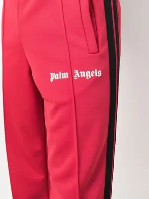 Palm Angels Side-stripe Track Pants - Red