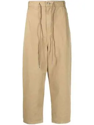 JUUN.J Cropped Tapered-leg Trousers