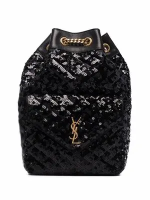 Saint Laurent Joe Sequin-embellished Backpack