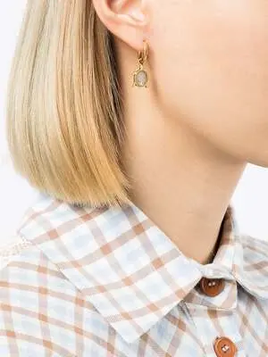 ESHVI Single Turtle Hoop Earring