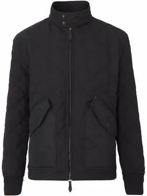 Burberry Diamond-quilted Thermoregulated Jacket - Black