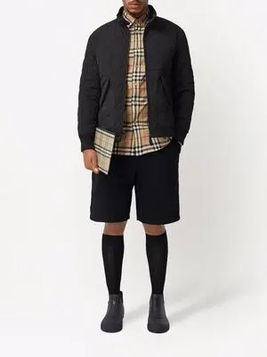 Burberry Diamond-quilted Thermoregulated Jacket - Black