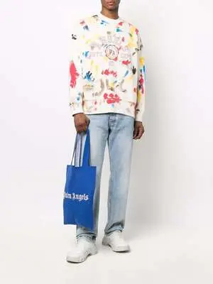 Palm Angels Painted College Sweatshirt