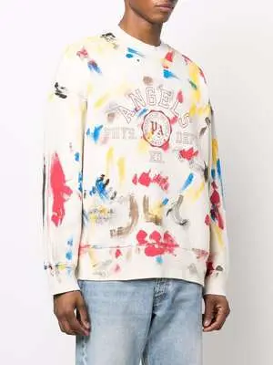 Palm Angels Painted College Sweatshirt