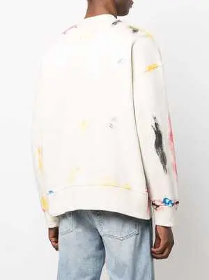 Palm Angels Painted College Sweatshirt