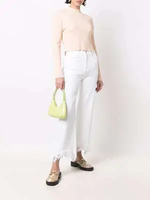 Maje Frayed Straight-leg Jeans