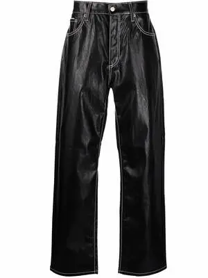Eytys Faux-leather Wide-leg Trousers
