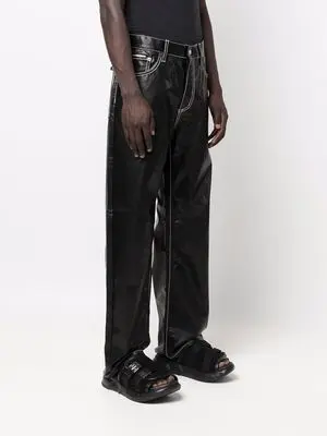 Eytys Faux-leather Wide-leg Trousers