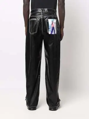 Eytys Faux-leather Wide-leg Trousers